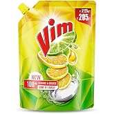 Vim Dishwash Liquid 3 L pouch | Removes 100+ Odours & Grease in 1 wash ...