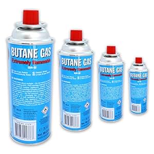 4x BUTAN-GAS à 227 g Inhalt pro Flasche für Outdooraktivitäten ...