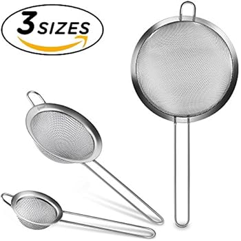 KitchenCraft Medium Stainless Steel Sieve, 18 cm (7"): Amazon.co.uk ...