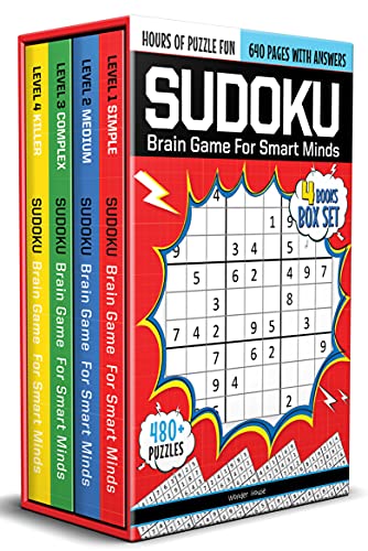 Buy Sudoku - Brain Games For Smart Minds Box Set Of 4 Books : Brain ...