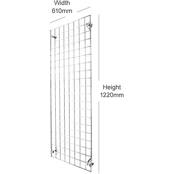 Grid Panel Wall Wire Mesh Retail Display 4FT 5FT 6FT 7FT 8FT (4FT x 2FT ...