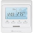 KETOTEK Programmable Underfloor Heating Thermostat Digital Manual Room ...