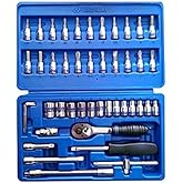 King Tony KingTony 46pc 1/4 Socket Set 2346 Tool Kit : Amazon.in: Home ...