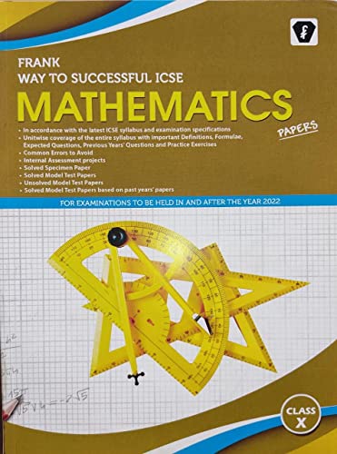 Frank Way to Successful ICSE Mathematics Papers Class 10 (2021 ...