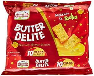 Priyagold Butter Delite Namkeen Butter Biscuits, 500g (Pack of 10 ...
