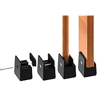 Ezprotekt Adjustable Chair Risers with Screw Clamp, 2 Inch Height Heavy ...