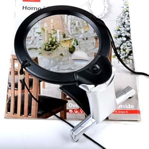 New 2 in 1 Hands Free Hands-free Magnifying Glass With Light & Neck ...
