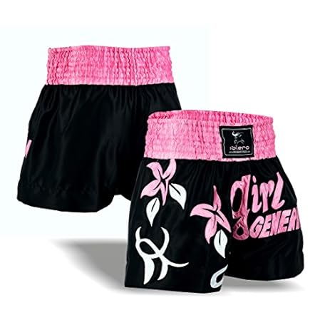 Islero Ladies Pink Muay Thai Shorts Fight MMA Kick Boxing Shorts ...