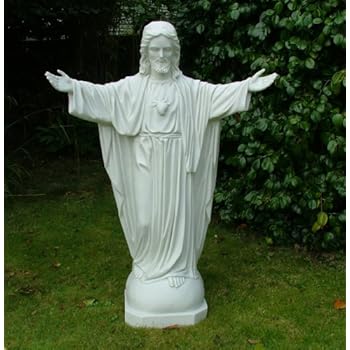Large Garden Statues - Religious Jesus Sculpture: Amazon.co.uk: Garden ...