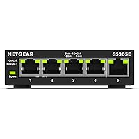 NETGEAR 5-Port Gigabit Ethernet Unmanaged PoE Switch (GS305P) - with 4 ...