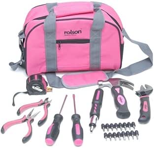 Girly Pink 25 Pieces Lady Tool Kit: Amazon.co.uk: DIY & Tools