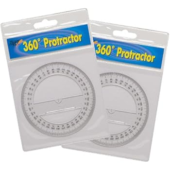 Helix 15cm / 360 Degree Protractor Angle Measure: Amazon.co.uk: Office ...