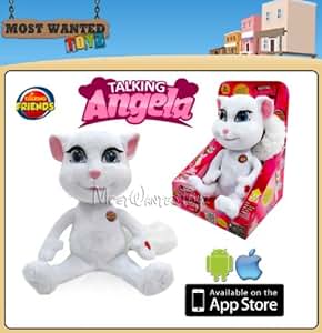 Talking Angela Animation Talk Back Plush Toy (IA440HD): Amazon.co.uk ...