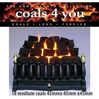 COALS 4 YOU 20 Gas Fire Ceramic Small Cast Coals Replacement ...