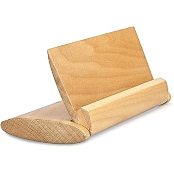 Business Card Holder Display Stand 50 Cards Storage Capacity Natural ...