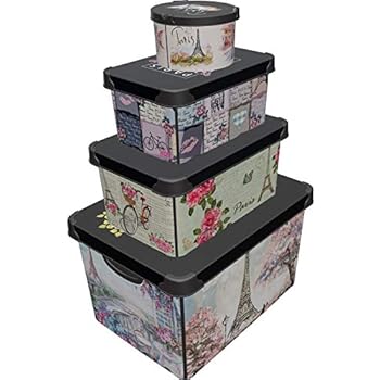 Curver Decorative Stockholm Box 22L 22 Litre London Themed Storage ...