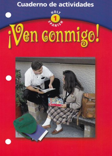 Buy Ven Conmigo Cuaderno De Actividades Holt Spanish 1 Holt Spanish buy-ven-conmigo-cuaderno-de-actividades-holt-spanish-1-holt-spanish