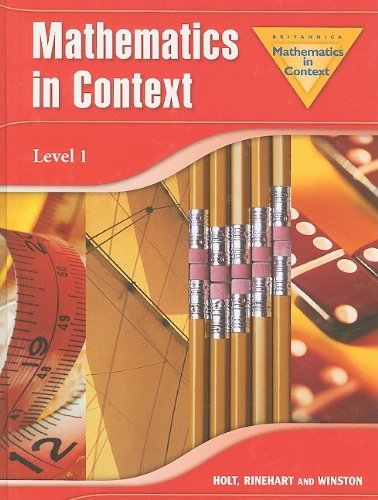Buy Math in Context, Grade 6 Level 1: Holt Math in Context (Britannica ...