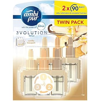 Ambi Pur 3Volution Plug In Refill Twin Pack Vanilla Bouquet (2 x 20 ml ...