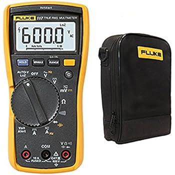Fluke 117 True RMS Digital Multimeter KITH with Volt Alert Detector ...