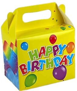 Set Of 10 Happy Birthday Party Boxes / Loot Bag Or Lunch Food Box ...