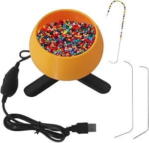 Gobesty Electric Bead Spinner, Adjustable Speed Spin Beading Bowl ...
