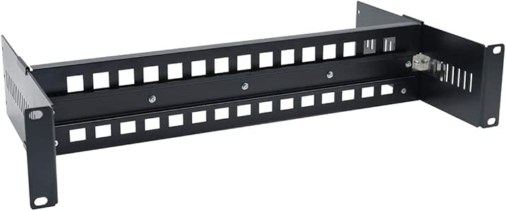 19 Inches Adjustable Rack Mount DIN Rail Bracket for: Amazon.co.uk ...