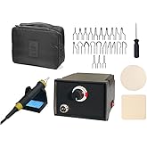 Wood Burning Kit, Preciva 935 Digital Display Pyrography Burner Tool ...