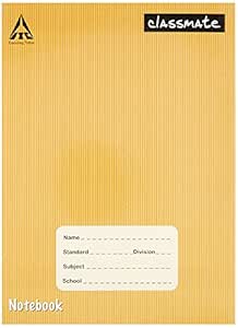 Classmate Notebook - Soft Cover, 180 Pages, 240x180mm, Five Lines with ...