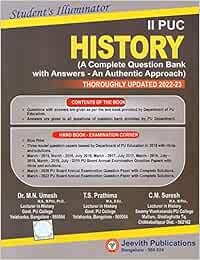 Jeevith 2nd PUC - HISTORY [Student's Illuminator: A Complete Question ...