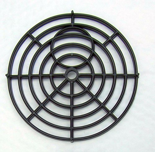 Black Round 7" 175mm Heavy Duty Plastic Drain Grate Gully Grid Cover ...