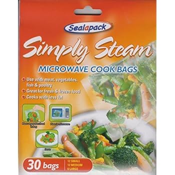 200 x Medium quickasteam Microwave steam Cooking Bags - Super Value ...