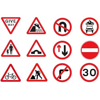 24 x Road Signs Cupcake Cake Toppers: Amazon.co.uk: Kitchen & Home