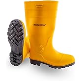 WORKMAN Safety Gumboot with Steel Toe, Heavy Duty -Waterproof, Durable & Slip-Resistant for ...