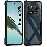 Zubitech Honor X9c 5G Clear Hard PC Back Cover Case with Shockproof ...