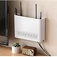 Router Shelf, Router Box, Router Wall Mount White Cable Hide Box for ...