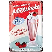 Nostalgic Art Retro Tin Sign – USA – Milkshake – Gift idea for USA ...