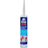 FEVISEAL Weatherproof PRO Silicone Sealant 280ml White (Pack of 2 ...