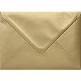 C7 / A7 Metallic Gold Envelopes x 10 : Amazon.co.uk: Stationery ...
