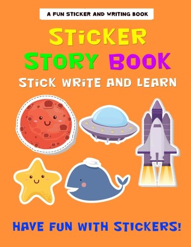 Buy Sticker Story Book: Stick Write And Learn Workbook Blank Sticker ...