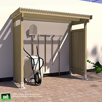 ghs Unterstand, Überdachung 3,0x1,5 m: Amazon.de: Garten