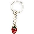 FizzyButton Gifts Daisy Flower Keyring Key Ring with Enamel Charm and ...