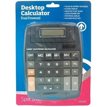 Jumbo / Giant Desktop Calculator with Giant Buttons: Amazon.co.uk ...