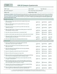 Buy CSBS DP™ Caregiver Questionnaires: Communication and Symbolic Behavior Scales Developmental ...