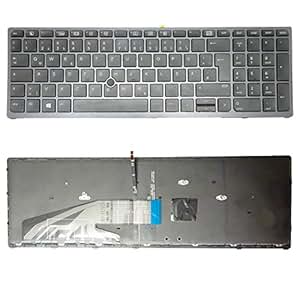 Keyboard for HP Zbook 15 17 G3 G4 Series with Backlight: Amazon.co.uk ...