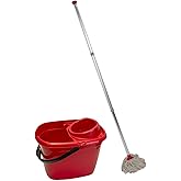 Requisite Needs Professional Mop and Bucket Set Heavy Duty with Wringer and Two Traditional ...