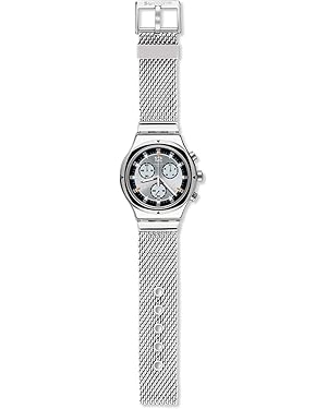 Swatch Mens Chronograph Quartz Watch with Stainless Steel Strap ...