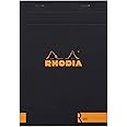 RHODIA 162012C - Stapled Notepad "Le R" No. 16 Black - A5 - Lined - 70 ...