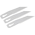 Stanley 5901 (50) Knife Blades Str'Ght 1 11 221, Silver : Amazon.co.uk ...