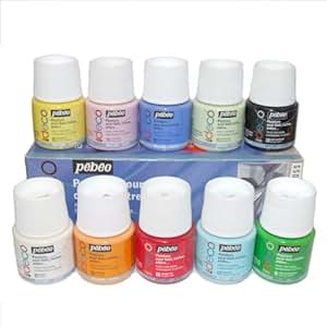 Pebeo PBO Deco Acrylic Paint Gloss Colours 10 x 45ml Set: Amazon.co.uk ...